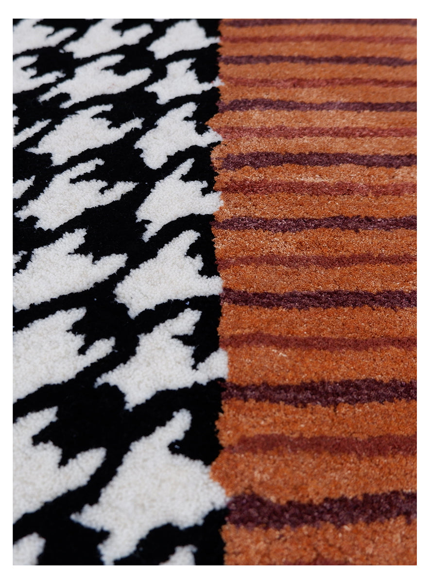 Hounds Tooth Hand-Tufted Rug – Kaati Carpets